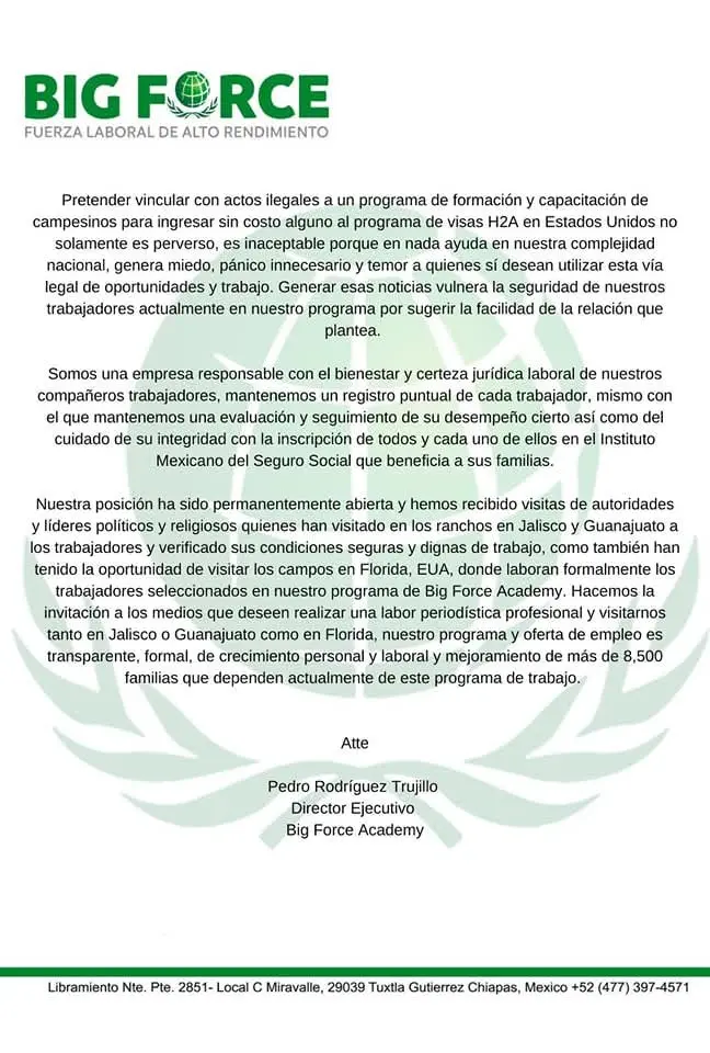 Big Force Academy rechaza acusaciones sobre reclutamiento en Rancho ...