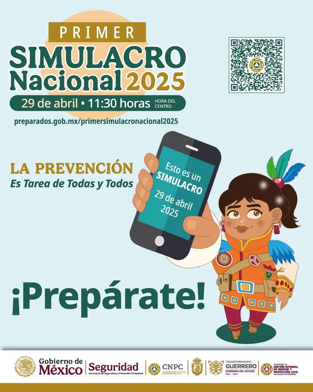 Guerrero participará en el Primer Simulacro Nacional 2025 - anews