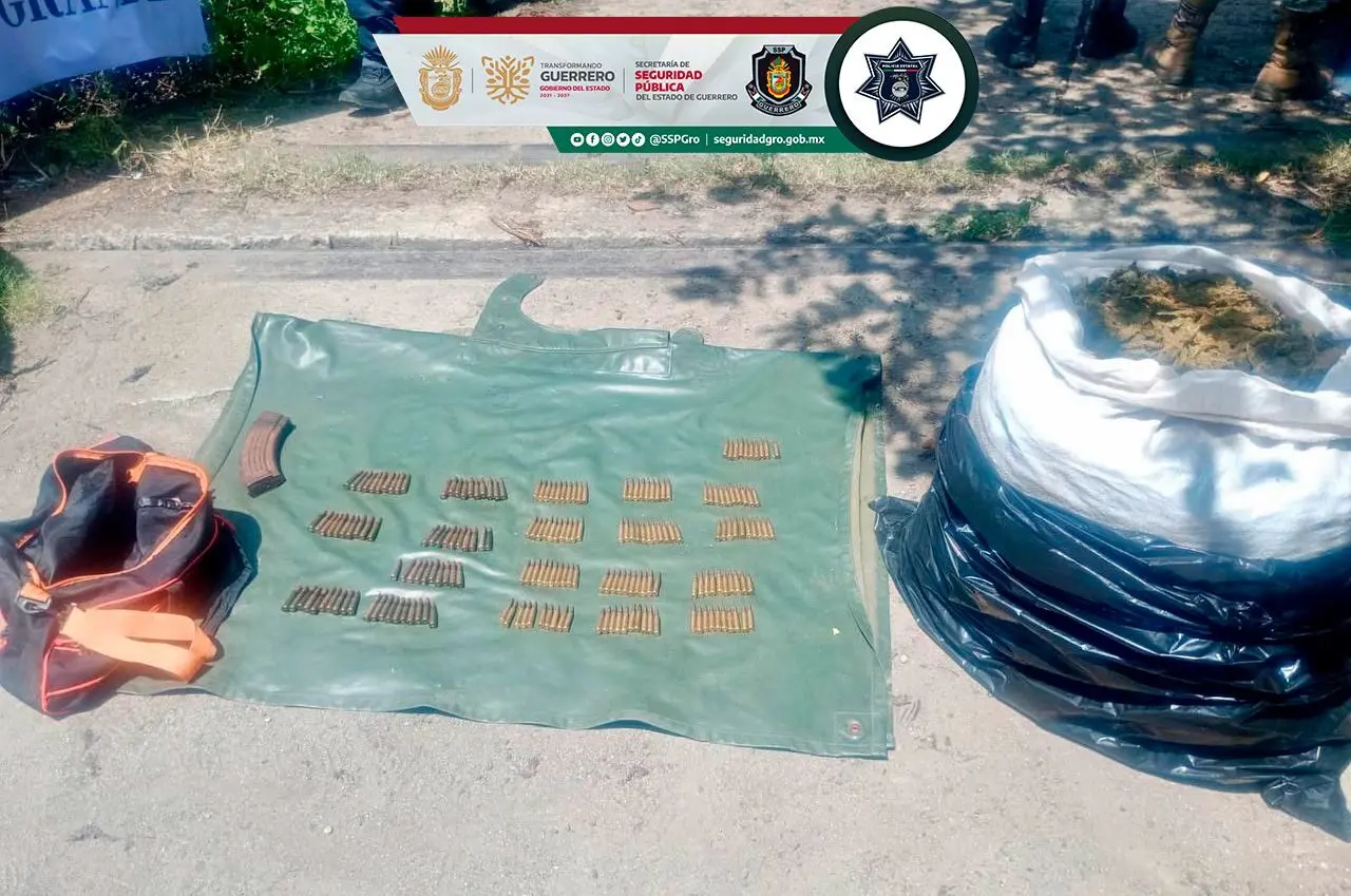 Decomisan presunta droga y cartuchos en operativo conjunto en Zihuatanejo - anews